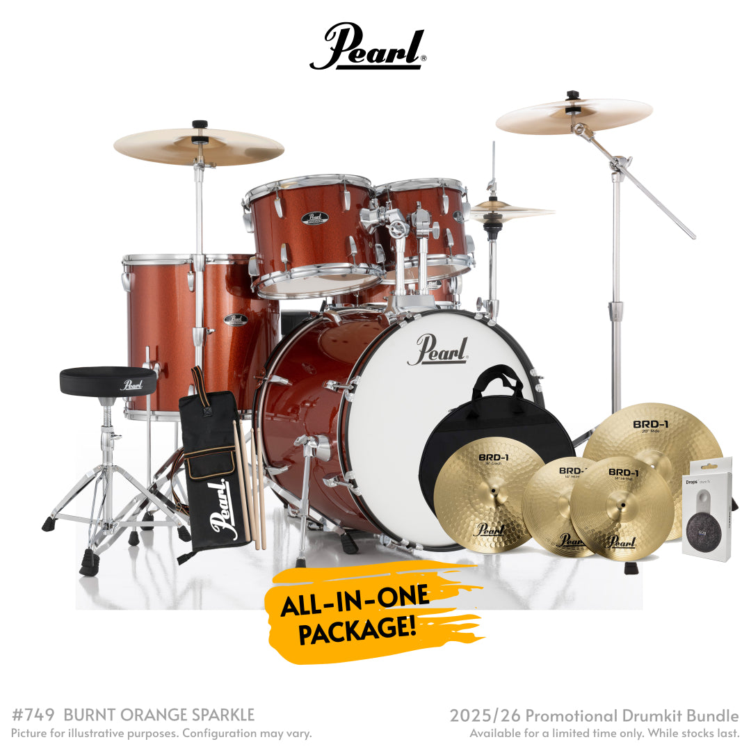 Pearl Roadshow-Plus 22" 5pc Drum Kit Package - Burnt Orange Sparkle